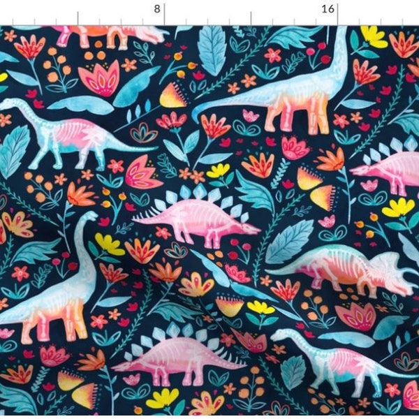Dinosaur Fabric - Etsy