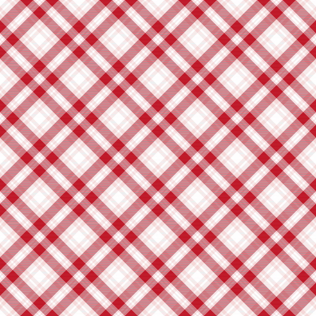 Winter Plaid Fabric by the Yard | Classic Red Plaid | Christmas ...