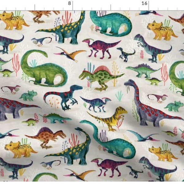 Dinosaur Fabric - Etsy