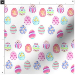 Mini Decorative Easter Eggs Fabric by the Yard | Easter Eggs | Pastel ...