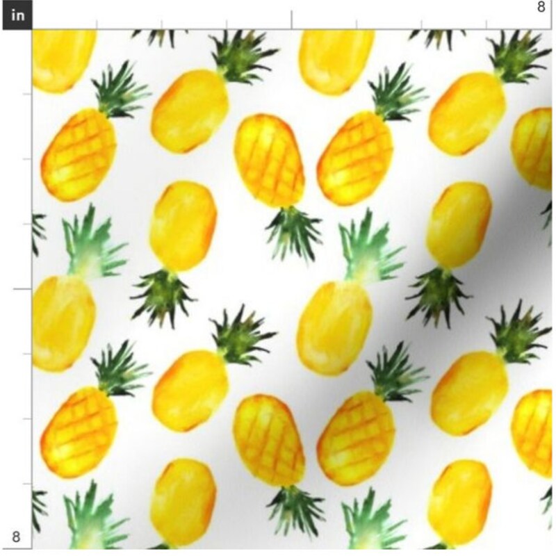 Pineapple Fabric - Etsy