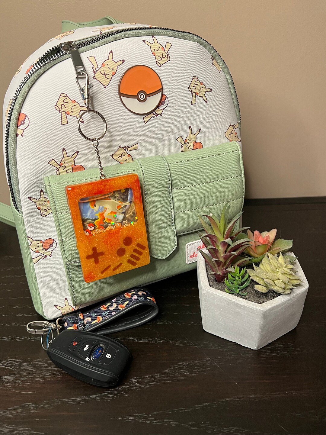 Ponyta Pokemon Card Gameboy Shaker Keychain - Etsy