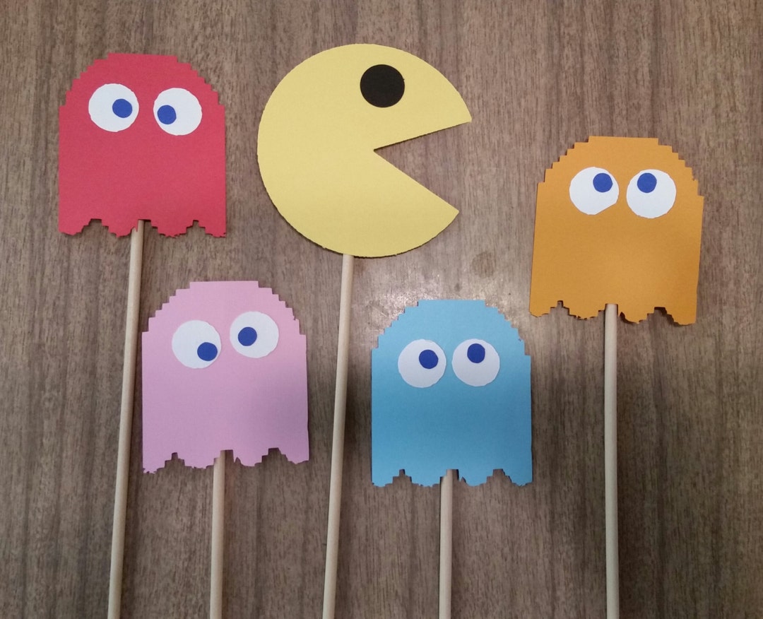 80's Theme Pac Man Photo Props - Etsy