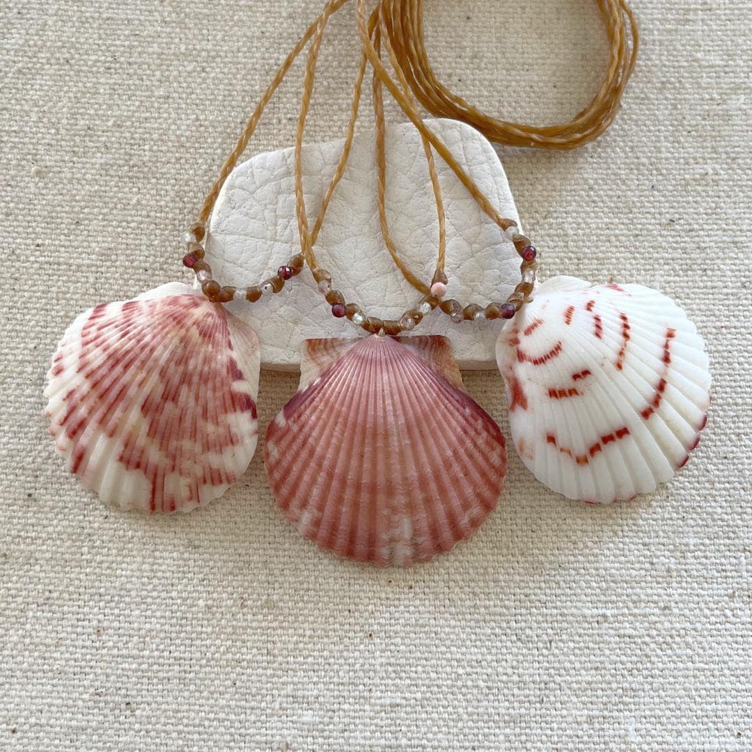 Real Seashell Pendant Necklace, Beachy Jewelry, Earthy Waterproof ...