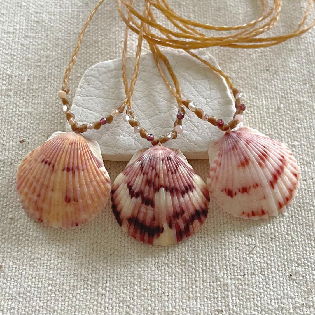 Seashell Beach Necklaces, Beachy Jewelry for Women, Shell Necklace, Tropical Ocean Jewelry ...