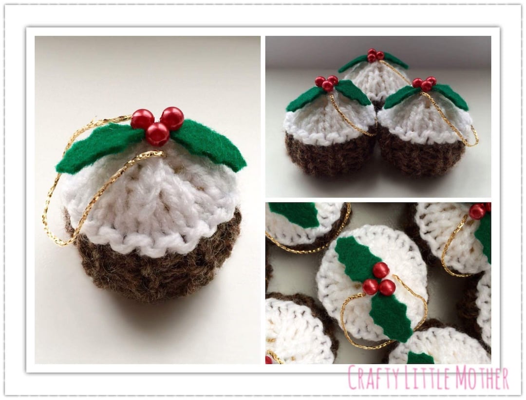 Knitted Christmas Pudding Ferrero Rocher Cover: Handmade Tree ...