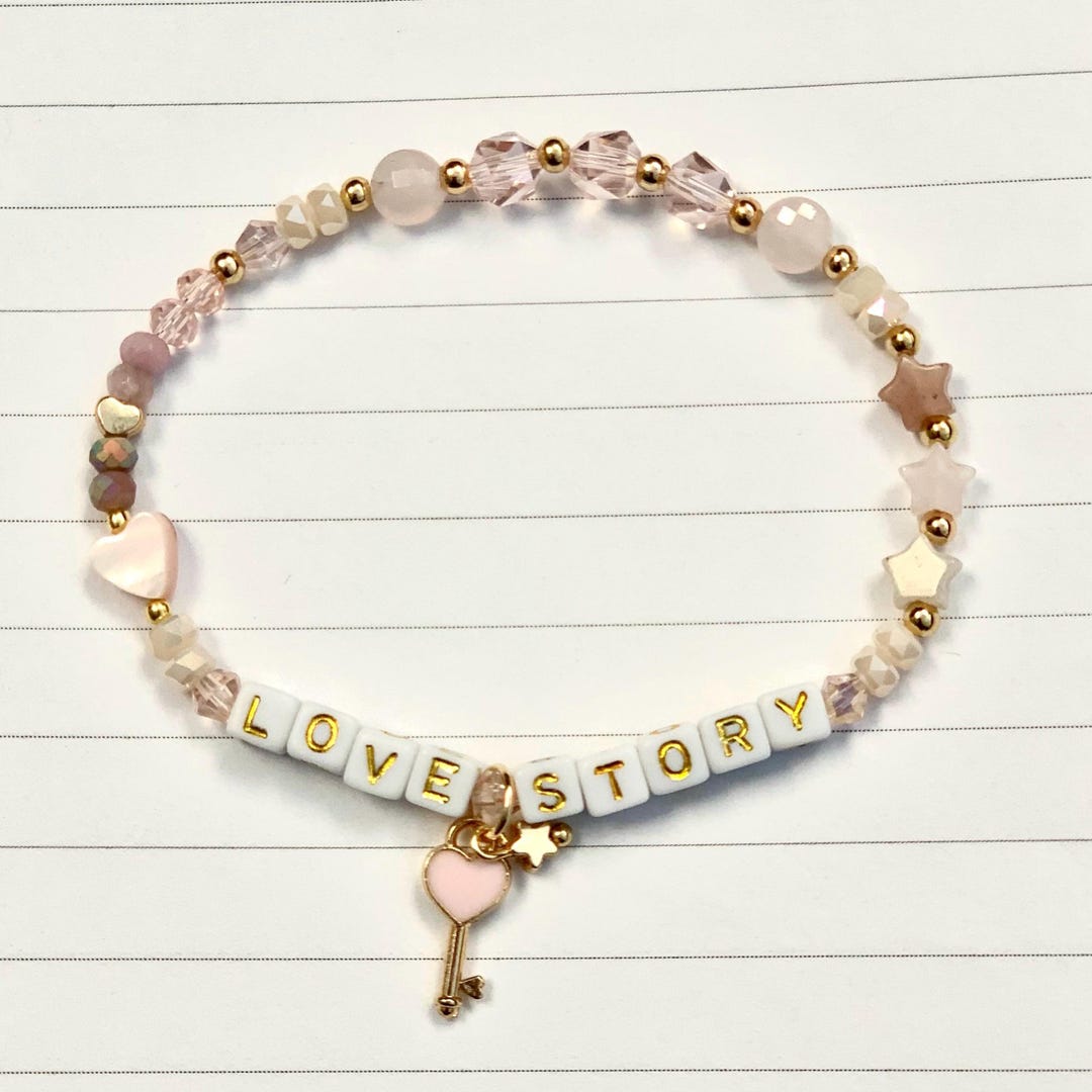 Love Story Friendship Bracelet, Fearless Lyric Jewelry, Eras Tour ...