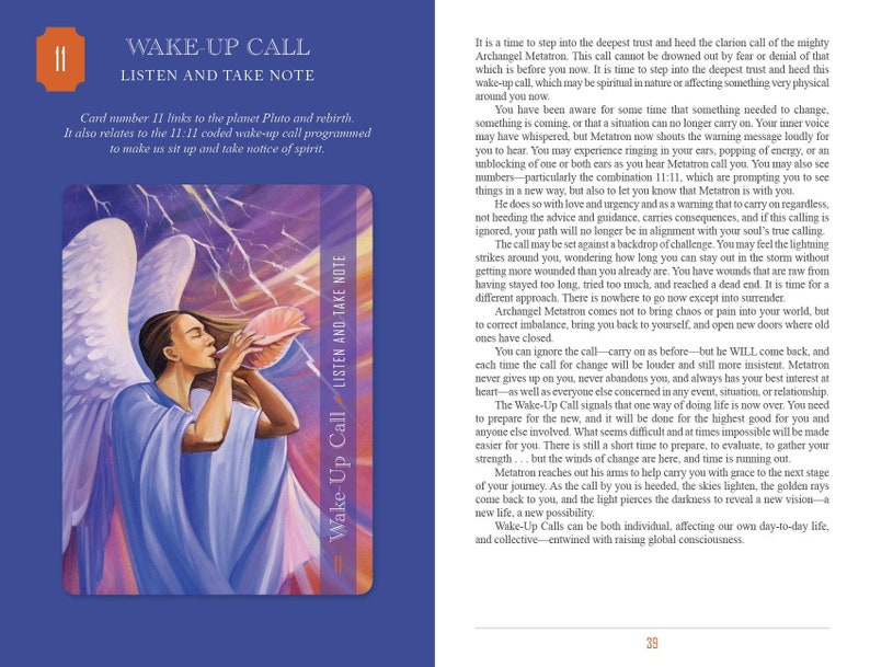 The Archangel Metatron Self-mastery Oracle Oracle Deck - Etsy