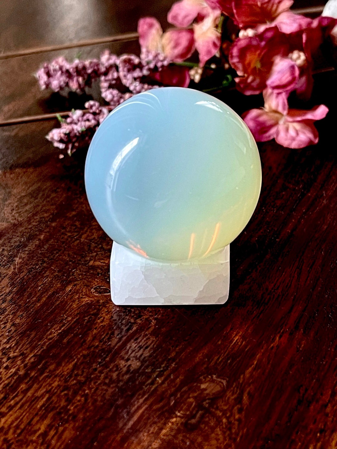 Opalite Sphere With Stand Included, Healing Crystals, Natural Specimens ...
