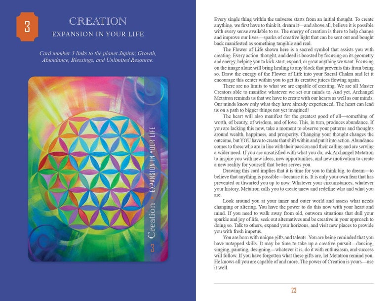 The Archangel Metatron Self-mastery Oracle Oracle Deck - Etsy