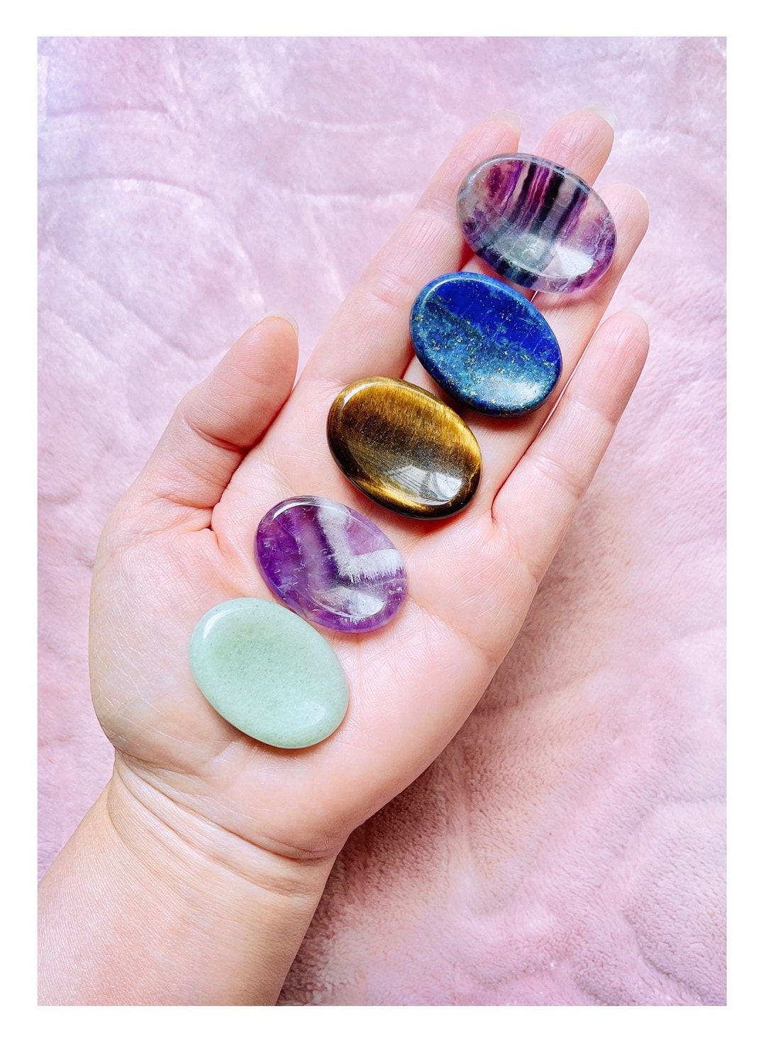 Worry Stones, Calming Stones for Anxiety, Healing and Relaxation ...