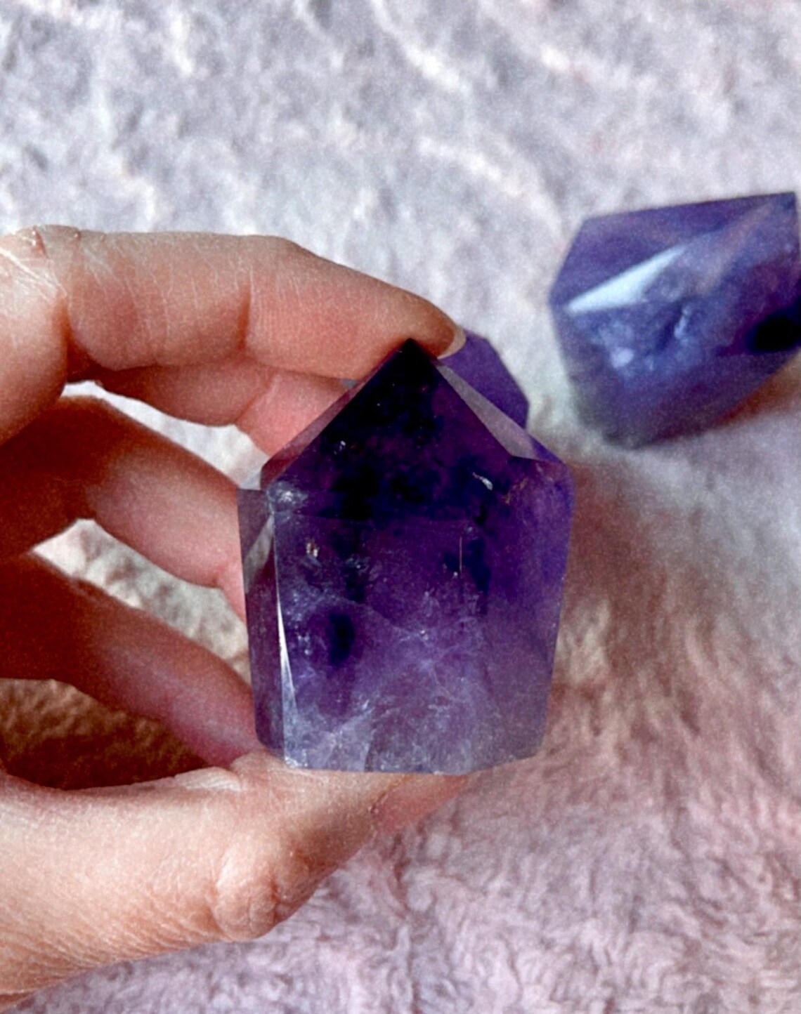 High Grade Mini Amethyst Deep Purple Crystal Tower - Etsy