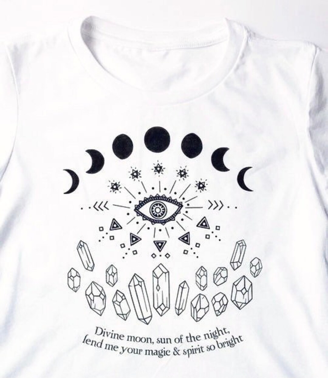 Divine Moon T-shirt, Gypsy Shirts for Women, Third Eye Shirt, Boho ...