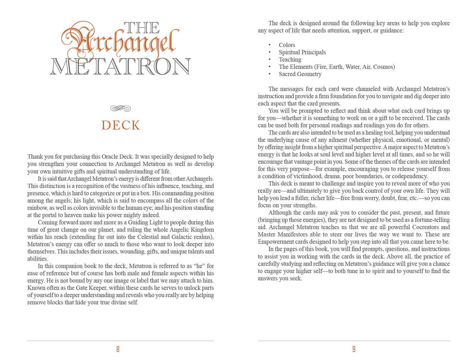 The Archangel Metatron Self-mastery Oracle Oracle Deck - Etsy