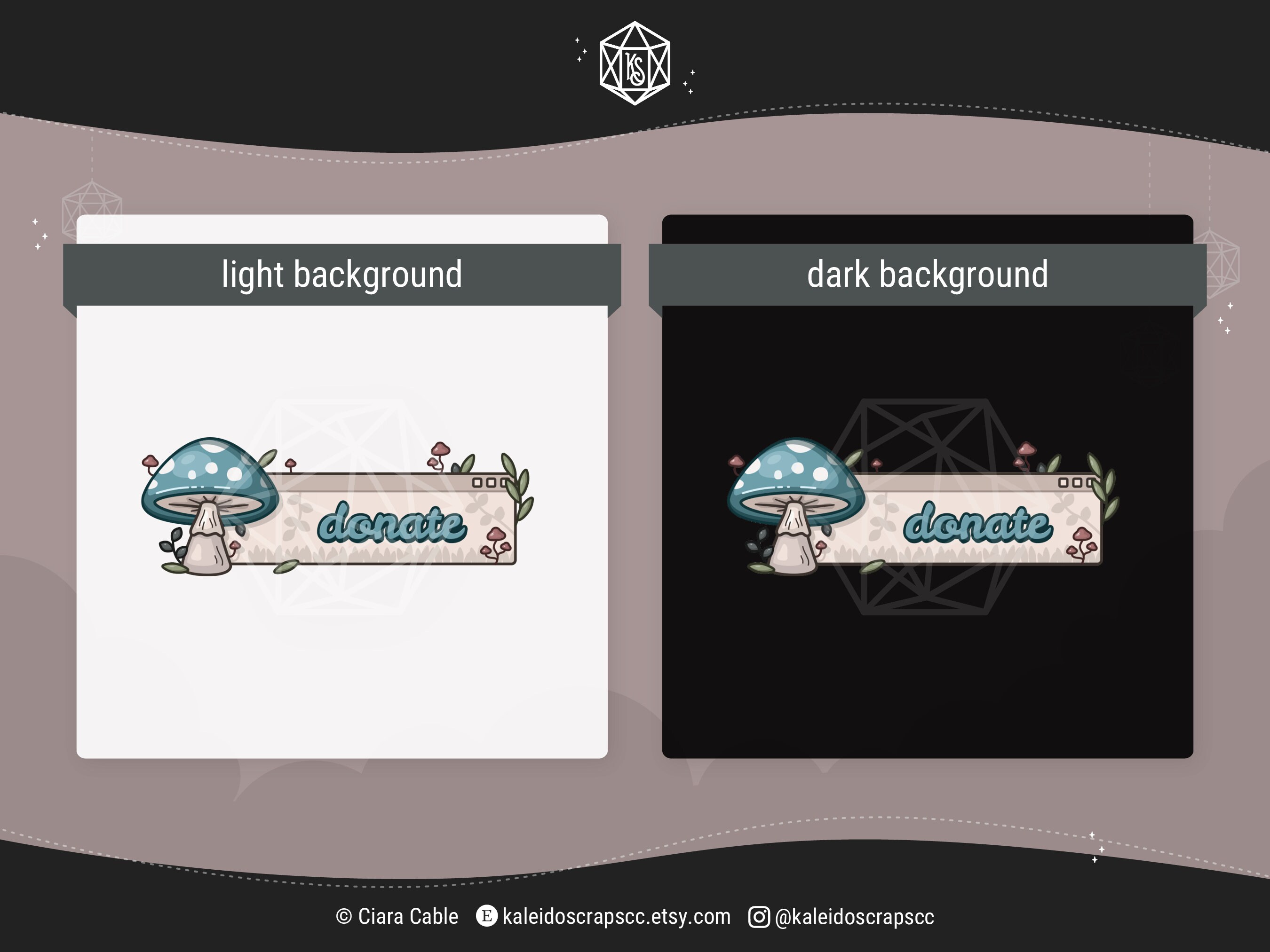 Cottagecore Mushroom Twitch Panels Cozy Nature Streamer Panels 6x ...