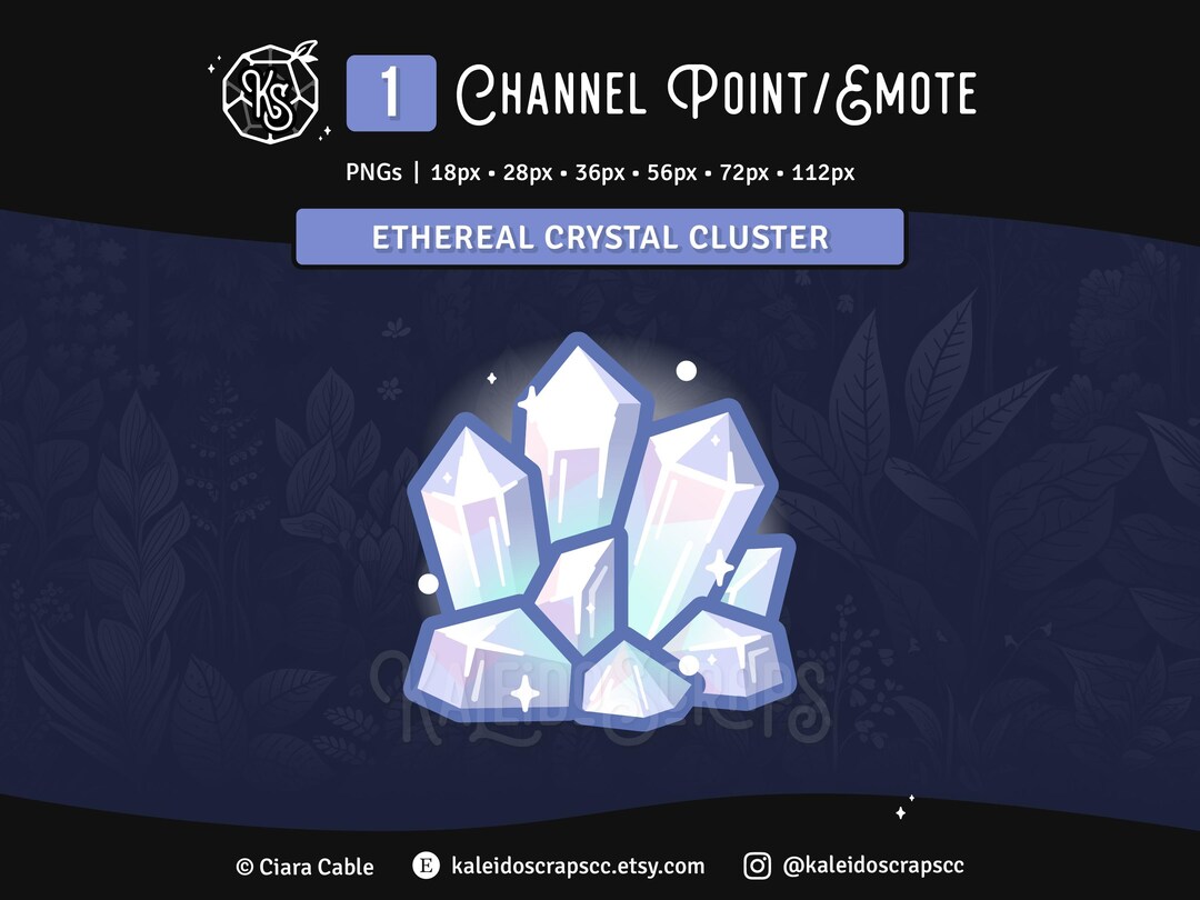 Crystal Geode Twitch Channel Point | Blue Witchy Ethereal Iridescent ...