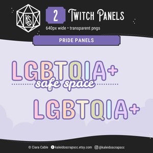 LGBTQIA Safe Space / Pride Month Twitch Panels Pastel Ally Streamer ...