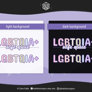 LGBTQIA Safe Space / Pride Month Twitch Panels Pastel Ally Streamer ...