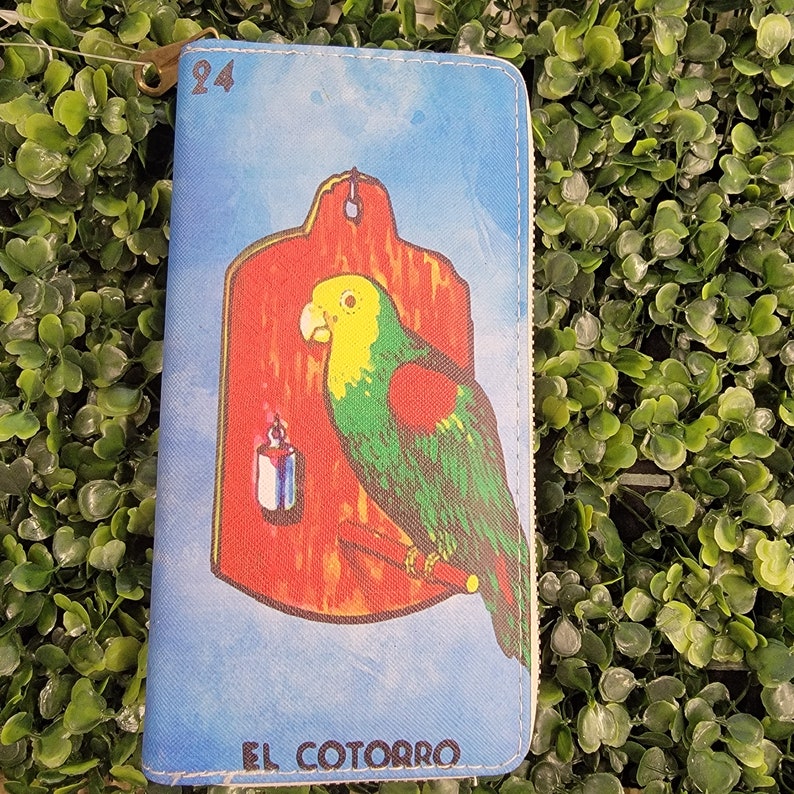 Loteria El Cotorro Wallet- Mexican Loteria Wallet, Cute Mexican Wallet ...