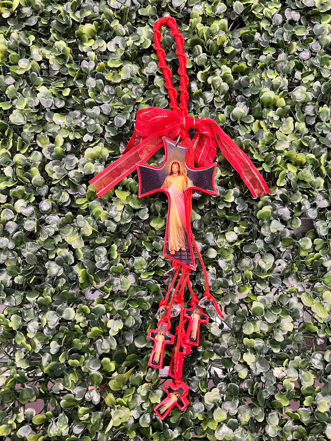 Divine Mercy Cross Blessing Doorknob Charm With Charms- Jesus ...