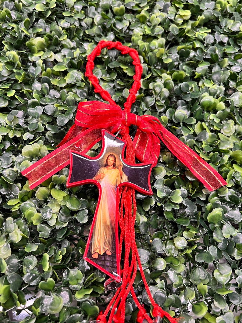 Divine Mercy Cross Blessing Doorknob Charm With Charms- Jesus ...
