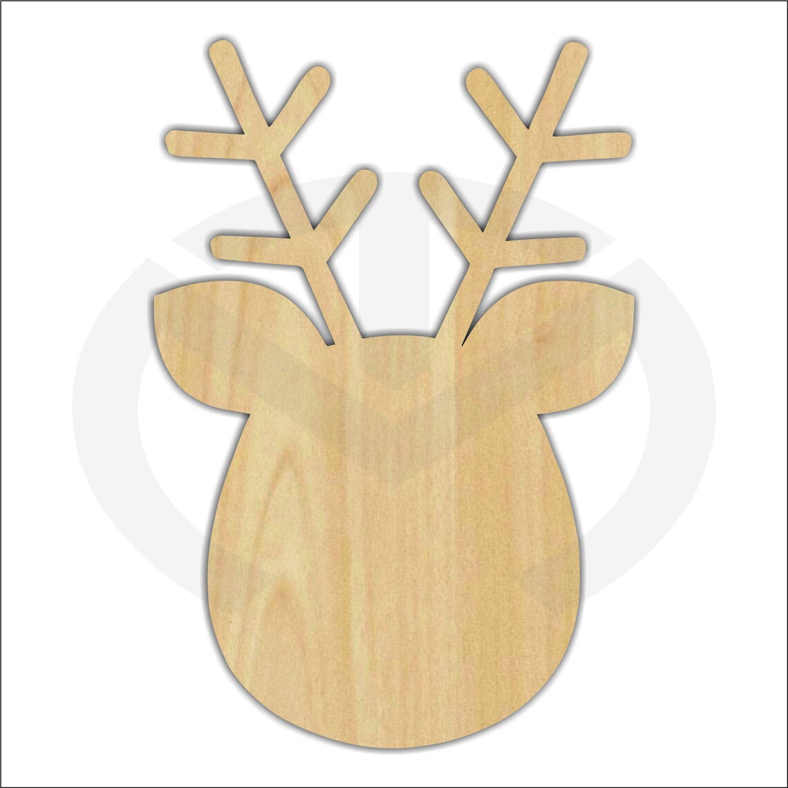 Reindeer/rudolph 4 STYLES Unfinished Wood Laser Cutout - Etsy