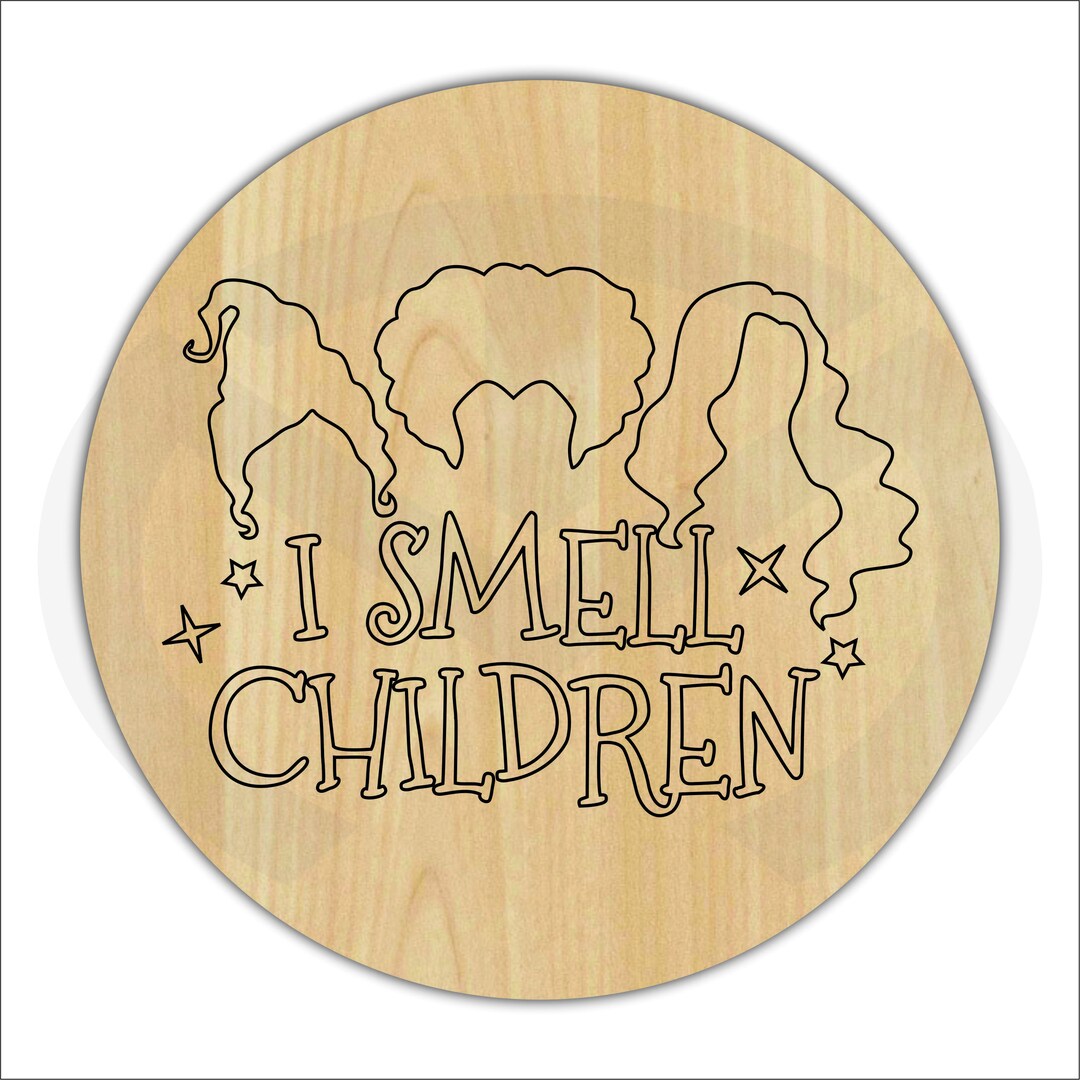 DIY Hocus Pocus Round- Etched Design - Unfinished Wood Laser Cut ...