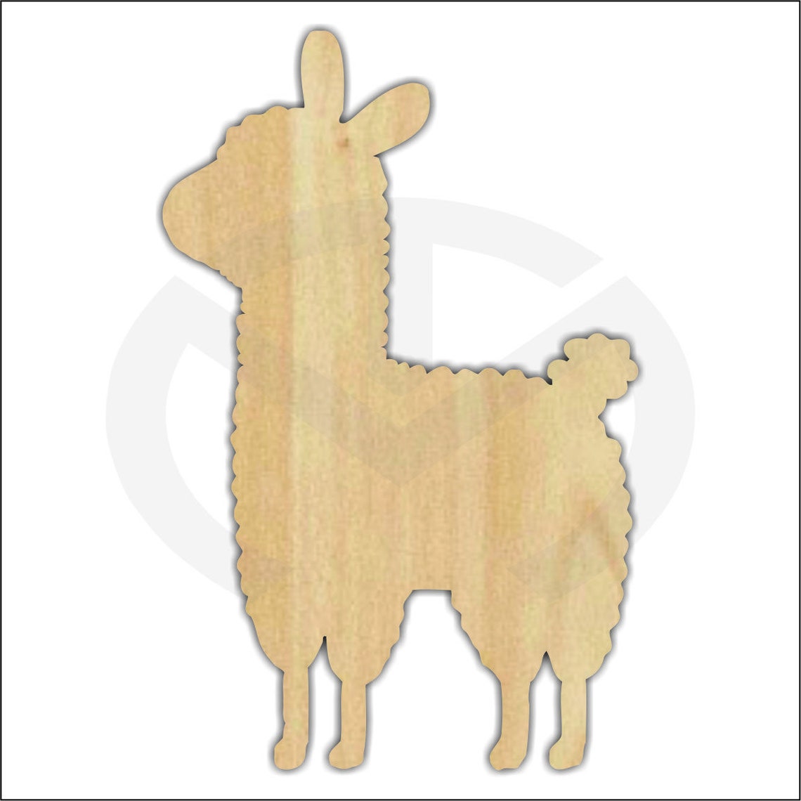 Llama Unfinished Wood Laser Cutout Wreath Accent Ready to - Etsy