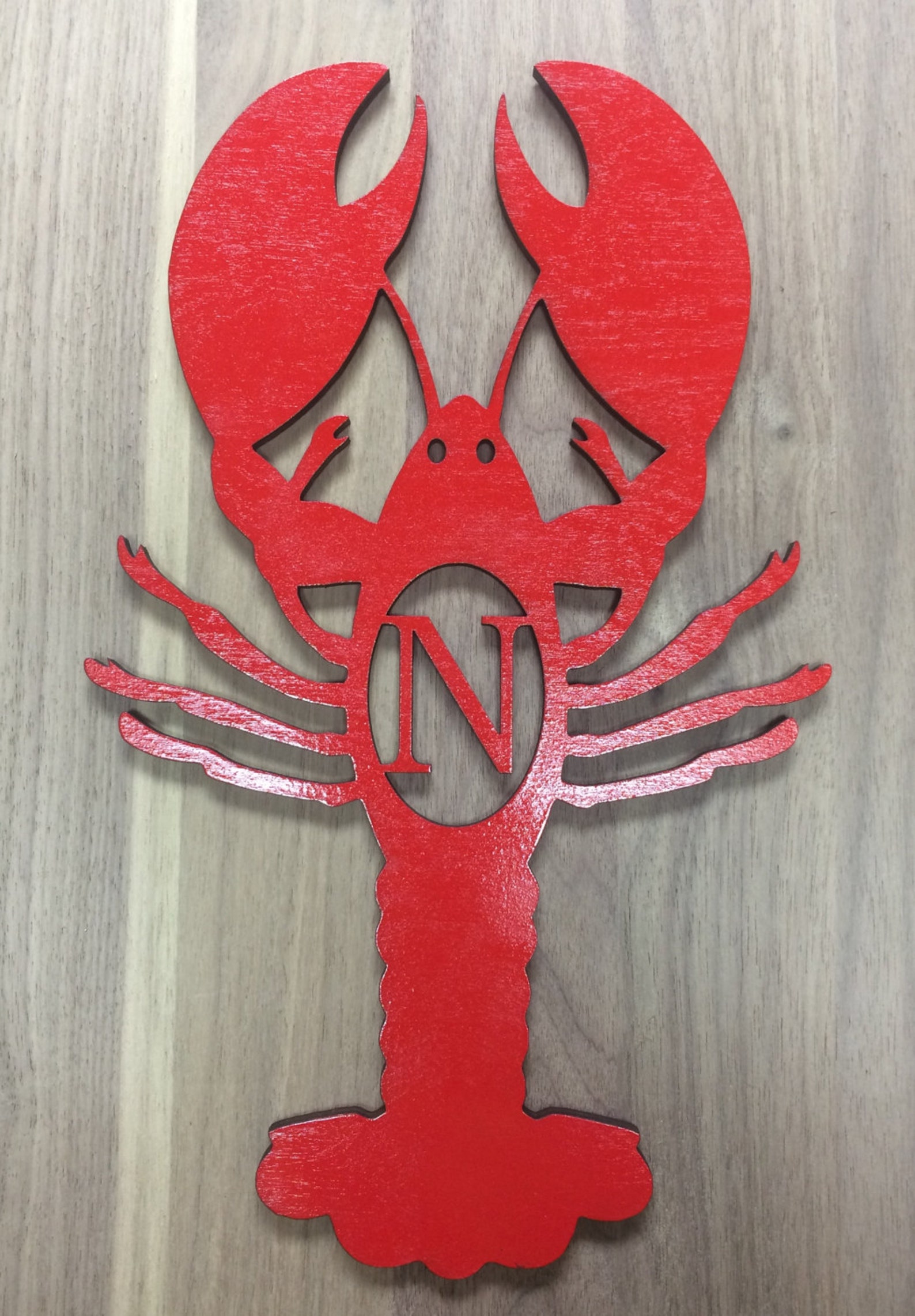 Crawfish 01656C Monogram Any Letter Laser Cutout Your - Etsy