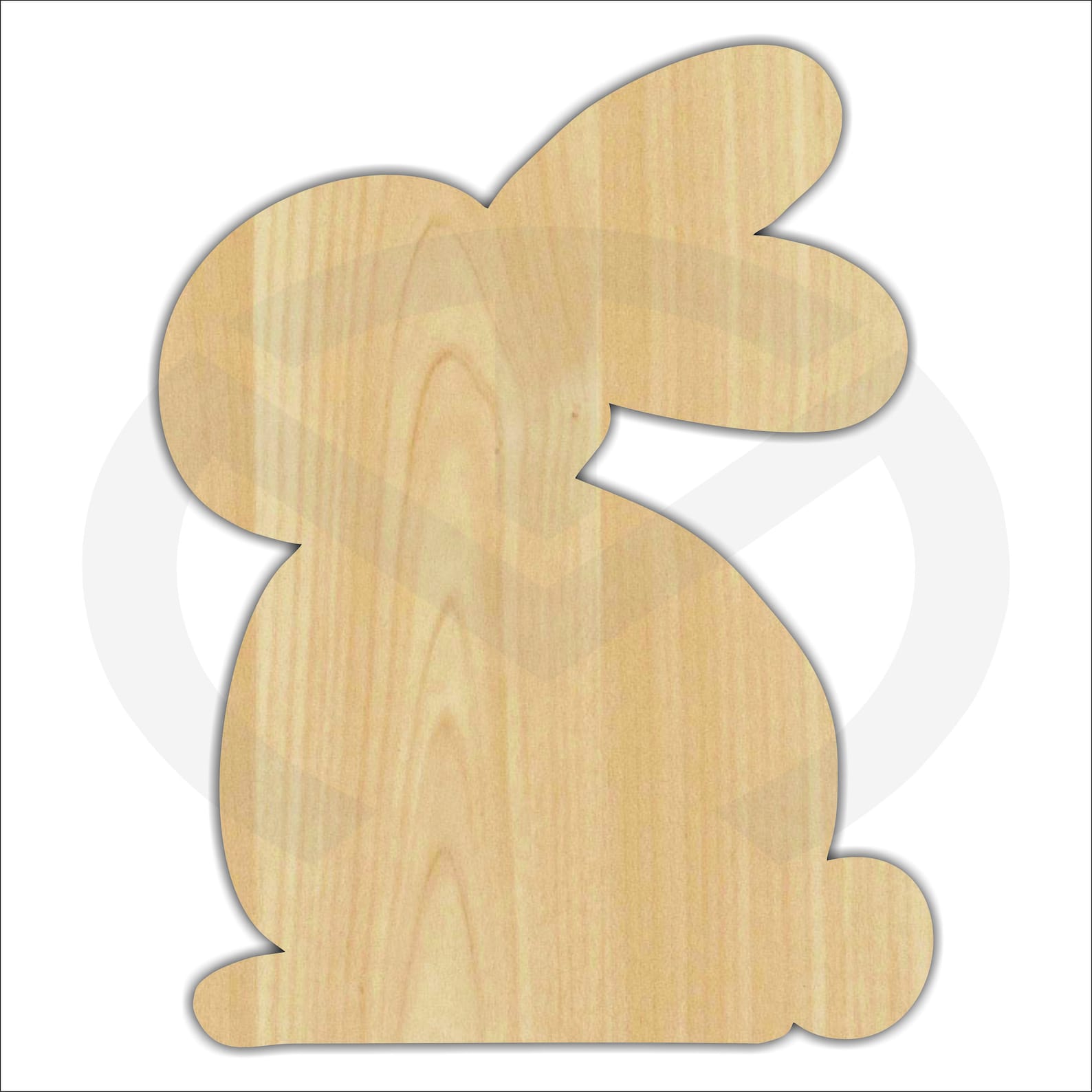 Unfinished Wood Standing Bunny Rabbit Laser Cutout Wreath | Etsy