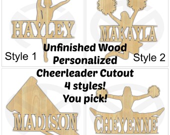 Craft Supplies & Tools Visual Arts wood cutout laser cut shape Cheer ...