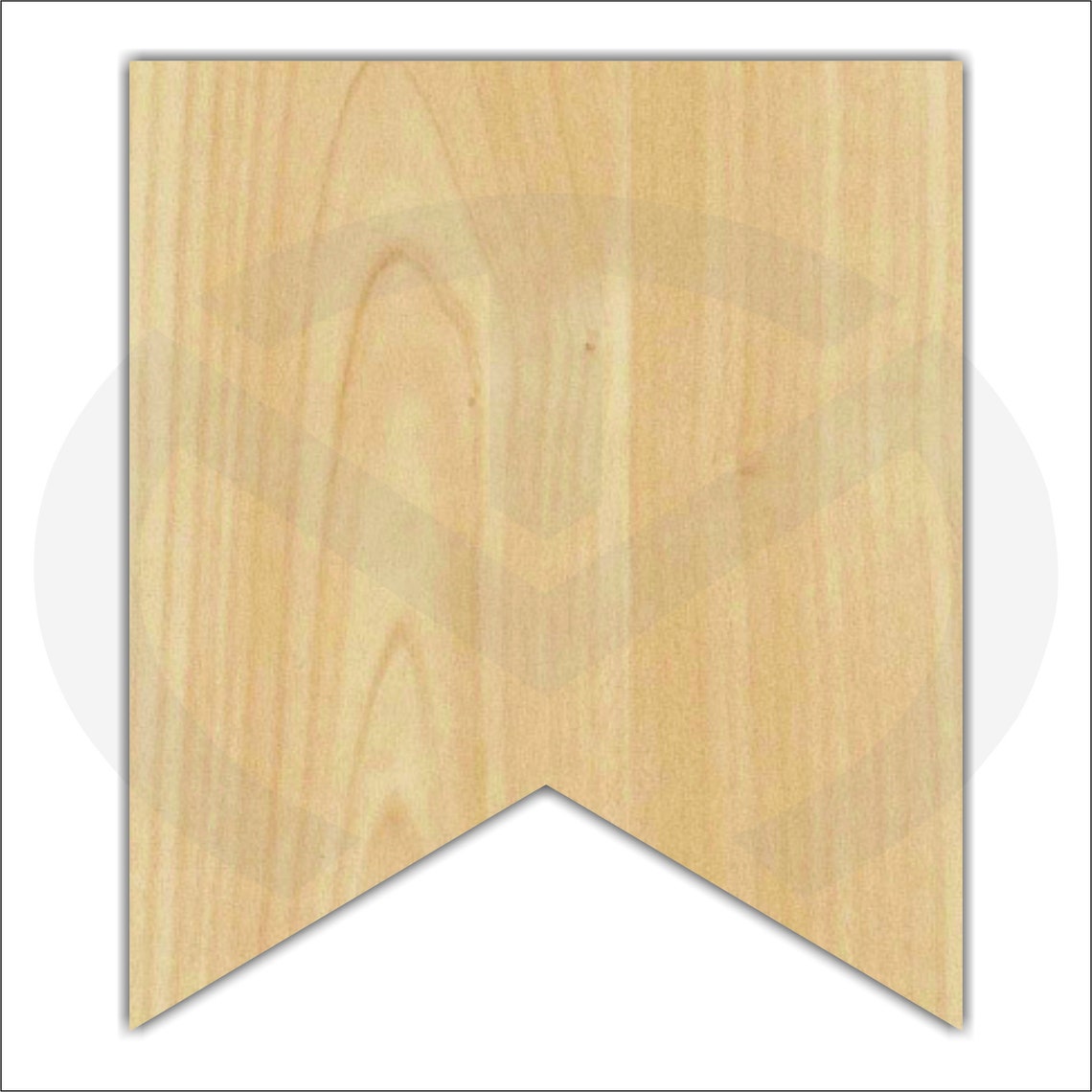 Flag Pennant Banner Shapes Unfinished Wood Door Hanger | Etsy