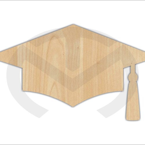 Unfinished Wood Graduation Cap Laser Cutout Wreath Accent - Etsy