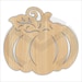 Unfinished Wood Pumpkin With Laser Cut Design, Wreath Accent, Door ...