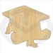 Unfinished Wood Graduation Cap Laser Cutout Wreath Accent - Etsy