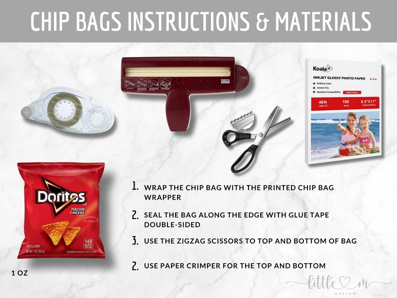 Little Mermaid Chip Bags Template, Little Mermaid Birthday Party Favors ...