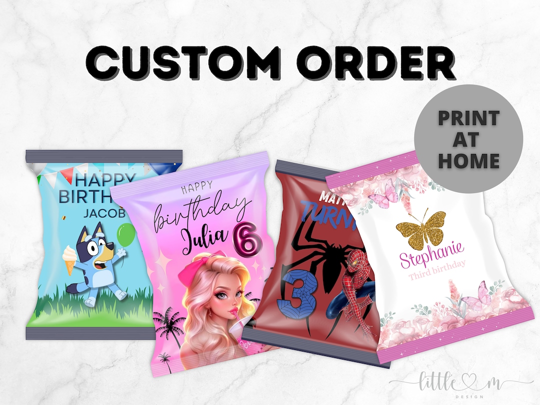 Customized Your Own Chip Bags, Custom Design Chip Bags, Chip Bags ...