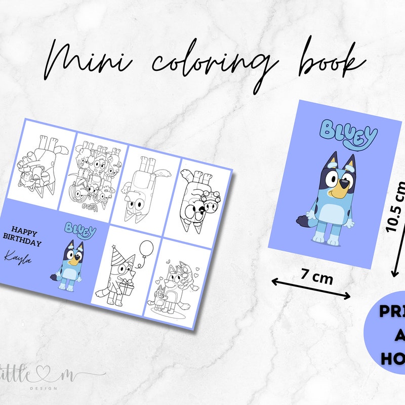 Mini Coloring Book - Etsy