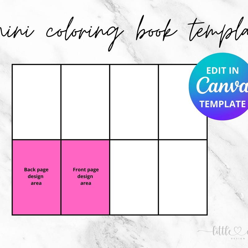 Mini Coloring Book - Etsy