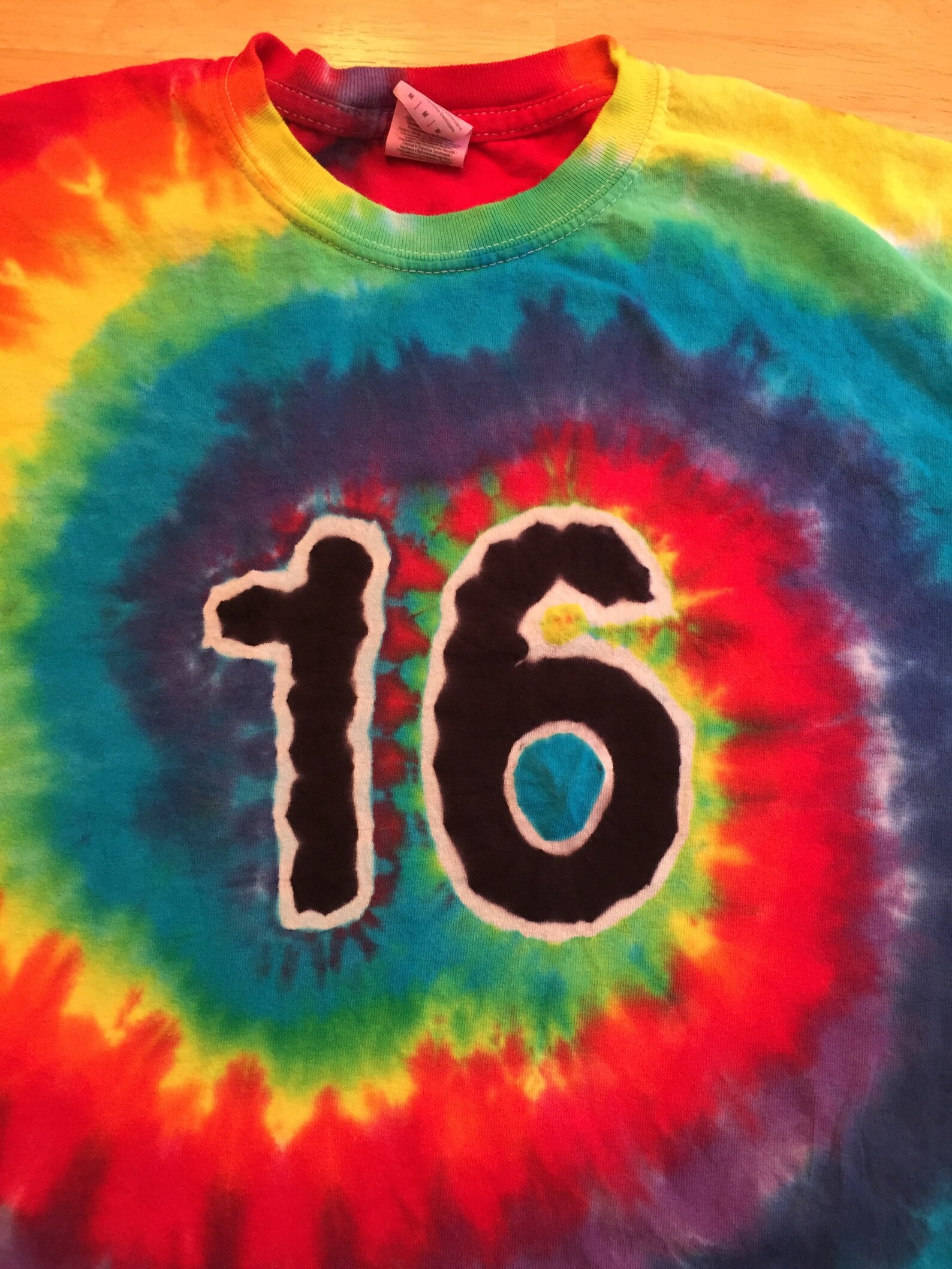Tie Dye Birthday Shirt Custom Number | Etsy