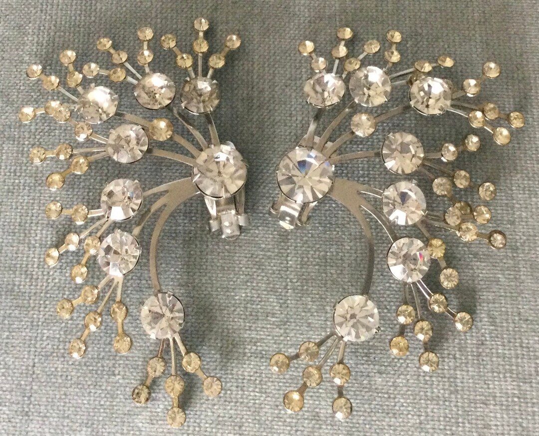Avant-garde THELMA DEUTSCH Signed FLOWER Spray Massive 3 3/8” Fan ...