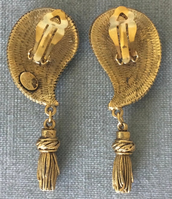 Rarest MARLA BUCK Signed BYZANTINE Paisley & Tassel G… - Gem