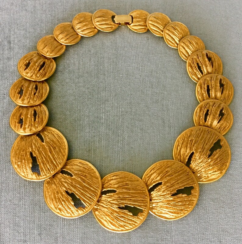 Glam CRAFT Signed MODERNIST Abstract DISCS W/cut-outs Link | Etsy