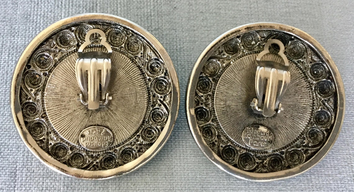 Massive 2 EDOUARD RAMBAUD Paris Signed ETRUSCAN Knobbed Round - Etsy