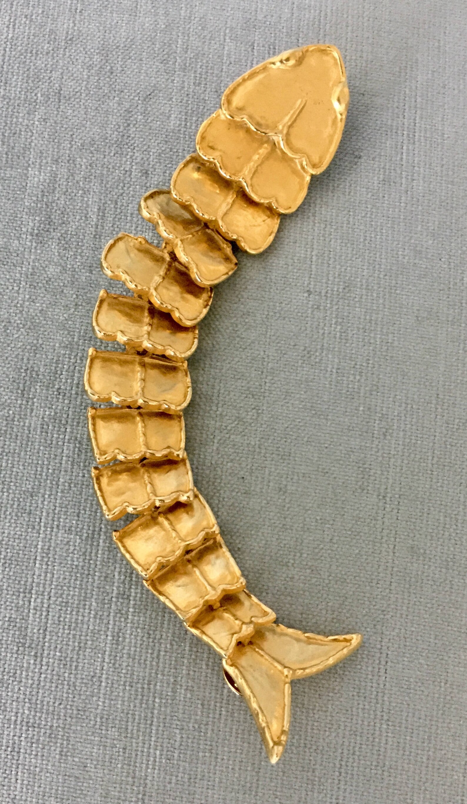 6 Long DKNY Donna Karan Signed FISH MODERNIST Articulated - Etsy