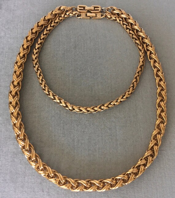 Set of 2 GIVENCHY Signed LOGO Clasp OVERSIZED Chunky Rope | Etsy