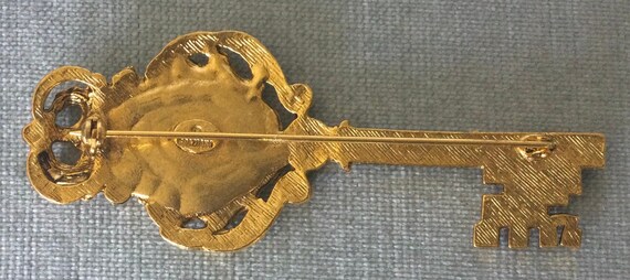 Vintage GRAZIANO Signed Victorian SKELETON KEY Crown … - Gem