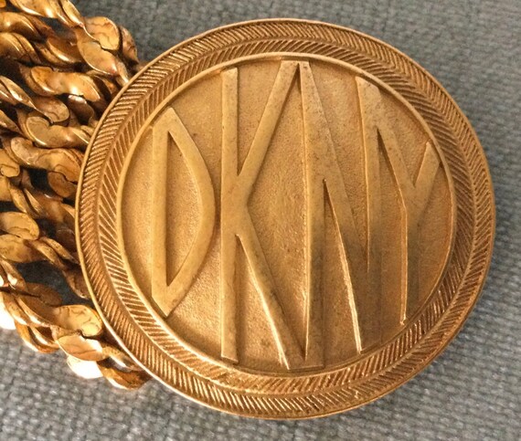 Massive DKNY Donna Karan Signed LOGO MEDALLION Charm … - Gem