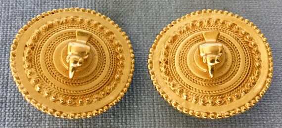 Fabulous CCORI Signed INCAN Revival BIRD on Medallion Disc 24k | Etsy