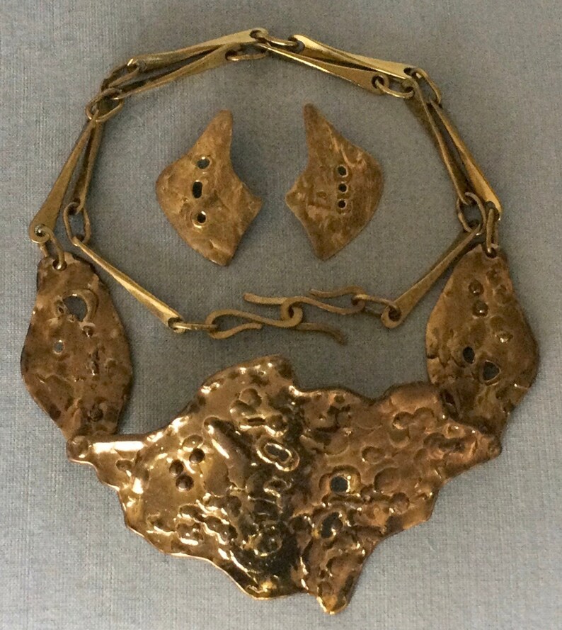 Collectors JOSEPH BORIS Signed MODERNIST Massive Necklace or Belt ...